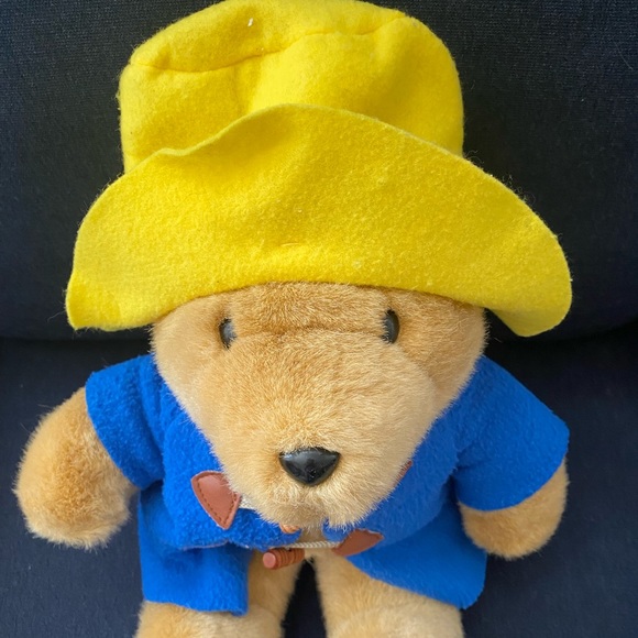Toys | Vintage Eden Paddington Bear Plush 16 Blue Coat Yellow Hat ...